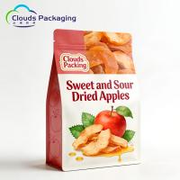 China Custom Food Grade Stand Up Pouch Square Bottom Plastic Bags for Dried Fruit Storage 121℃ for sale