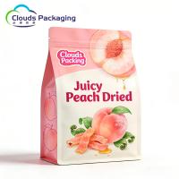 China Custom Printed Stand Up Pouch Flat Bottom Packaging Bags for Dried Fruit 121℃ Retort for sale
