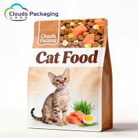 China Customized Food Grade Reusable Flat Bottom Pouch with Zip Top 121℃ Retort Resistant for sale