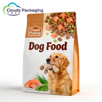 China Customized Food Grade Reusable Flat Bottom Pouch with Zip Top 121℃ Retort Resistant for sale