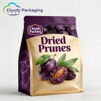 China Custom Food Grade Stand Up Pouch Square Bottom Plastic Bags for Dried Fruit Storage 121℃ for sale