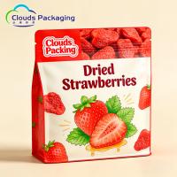 China Custom Food Grade Square Bottom Plastic Bags with Zipper for Dried Fruit Package 121℃ for sale