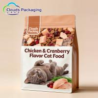 China Food Grade Cat Food Plastic Packaging Bag Reusable Flat Bottom Zipper Pouch 121℃ Retort for sale