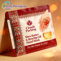 China Custom Three Side Seal Bag with Zipper Top for Facial Mask Cosmetic Packaging 121℃ Retort for sale