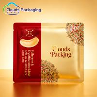 China Custom Cosmetic Facial Eye Mask Packaging Bag Three Side Seal Heat Seal Bag 121℃ for sale