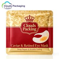 China Custom Cosmetic Facial Eye Mask Packaging Bag Three Side Seal Heat Seal Bag 121℃ for sale