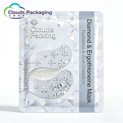 China Custom 3 Side Seal Facial Mask Pouch VMPET Material 121℃ Retort Resistant Leak Proof Packaging for sale