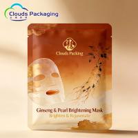 China Custom 3 Side Seal Tearable Facial Mask Pouch 121℃ Retort Resistant for sale