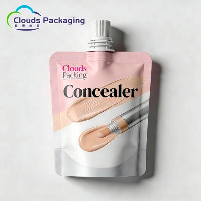 China Disposable Foundation Packaging Bags 121°C Retort Stand Up Pouch for Cosmetics Travel for sale
