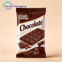 China Custom Printed Plastic Mylar Bag Disposable Back Seal Pouch 121℃ Retort Chocolate Packaging for sale