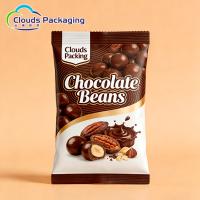 China Custom Printed Plastic Mylar Bag Disposable Back Seal Pouch 121℃ Retort Chocolate Packaging for sale