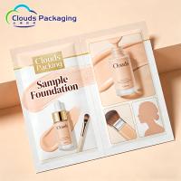 China Custom Printed Aluminum Foil Three Side Seal Bag for Cosmetics Samples Heat Seal Packaging 121℃ for sale