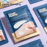 China Custom Printed Aluminum Foil Three Side Seal Bag for Cosmetics Samples Heat Seal Packaging 121℃ for sale