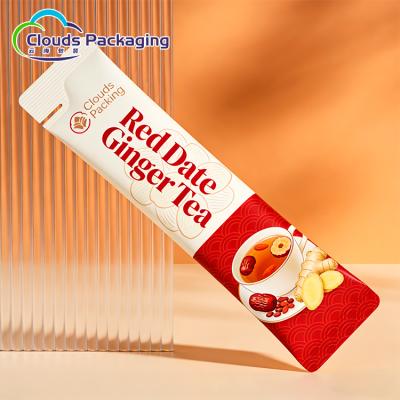 China ECO Custom Back Middle Seal Powder Sachet Packaging Bags Pillow Bag for Milk Powder 121℃ Retort for sale