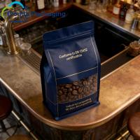 China Customizable Clear PE Resealable Coffee Bean Packaging Bags with Zipper Lock 121℃ Retort for sale