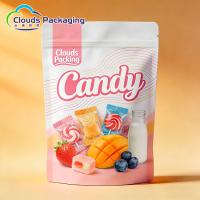 China Custom Resealable Stand Up Pouch Food Grade PE Zipper Bag for Candy Gummy 121℃ Retort for sale