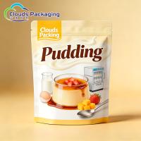 China Custom Printed Stand Up Zipper Pouch for Pudding Jelly Food Packaging 121℃ Retort for sale