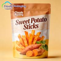 China Custom Stand Up Zipper Pouch for Sweet Potato Sticks Food Packaging Waterproof Resealable 121℃ Retort for sale