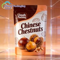China Wholesale PET Resealable Stand Up Zipper Bags for Chinese Chestnut Nuts Custom Logo for sale