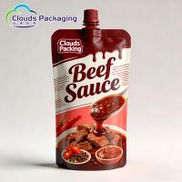 China Custom Stand Up Pouch with Spout 121°C Retort Resistant Liquid Packaging Bags for sale