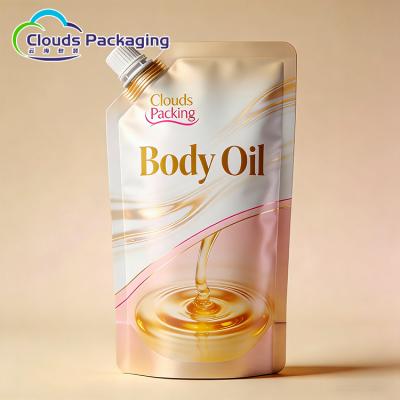 China Custom Stand Up Bag Refillable Plastic Spout Pouch Liquid Packaging 100ml to 2000ml for sale