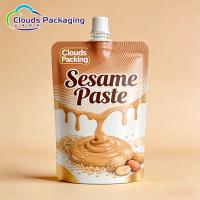 China Liquid Reusable Sauces Squeeze Pouches VMPET Gravure Printing Spout Pouch 121℃ Retort Custom Size for sale