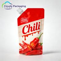 China Custom Stand Up Spout Pouch Food Grade Laminated Plastic Packaging Bag 121℃ Retort for sale