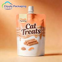China Moisture Proof Anti Corrosion Spout Pouch Cat Wet Food Bags Plastic Stand Up Packaging Bag 121℃ Retort for sale