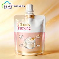 China Resealable Spout Pouches Flexible Plastic Packaging for Face Cream 121℃ Retort for sale