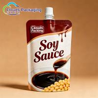 China Custom Stand Up Pouch with Spout for Seasonings Beverages Plastic Packaging Bags 121℃ Retort for sale
