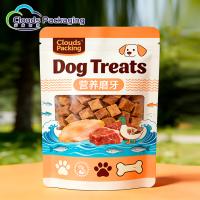 China Custom Logo Zipper Aluminum Foil Bags Wholesale Plastic Pouch for Pet Treats 121℃ Retort for sale