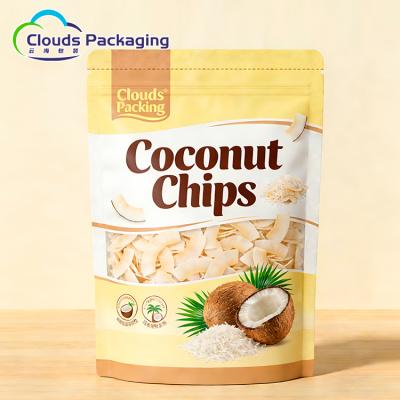 China Custom Printed Stand Up Pouch Food Grade Foil Bag with Window Resealable Zipper 121℃ for sale
