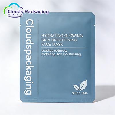 China Custom Printed Aluminum Foil Cosmetic Sachet 3 Side Seal Packaging Bags 121℃ Retort Resistant for sale