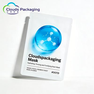 China Moisture Proof Sealing Plastic Bag 3 Side Heat Sealed Tear Bag Small Packet for Beauty Facial Mask & Lotion Packaging for sale