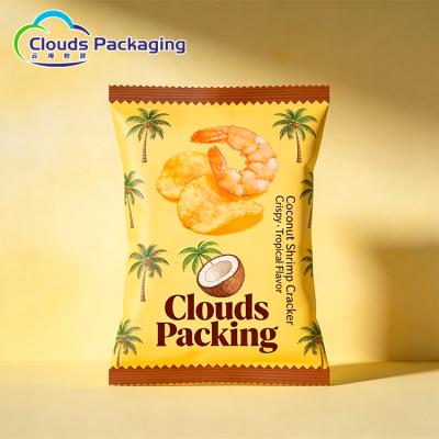 China Custom PVC Laminated Back Sealed Bag for Chips 121℃ Retort Packaging for sale