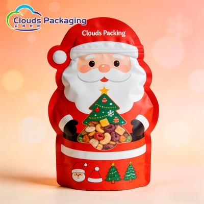 China Custom logo Glossy Bag Special Shape Food Snack Packaging Laminated Foil Child Resistant Snack Packaging Pouches for sale