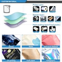 China Custom logo Glossy Bag Special Shape Food Snack Packaging Laminated Foil Child Resistant Snack Packaging Pouches for sale