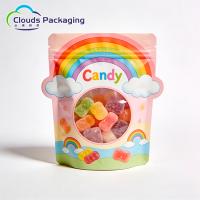 China Waterproof Packaging MOQ 100pcs Custom Special Shaped Bag Resealable Zipper Snack Packaging With Logo Food Grade Plastic Bag for sale