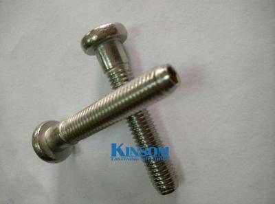 China Flat thin head step semi-tubular rivets with external half thread hex waisted shank for sale