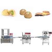 China Automatic Maamoul Mooncake Production Line Machine 120pcs/min 1.3kW with Schneider PLC Control System for sale