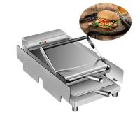 China Commercial Bun Toaster Machine 850W-2.4kW with 320x400mm Heating Plates for Burger Production for sale