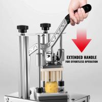 China Portable Potato Chips Slicer Machine 80-100kg/h Capacity with 1.25/0.9/0.6cm Cutting Sizes for sale