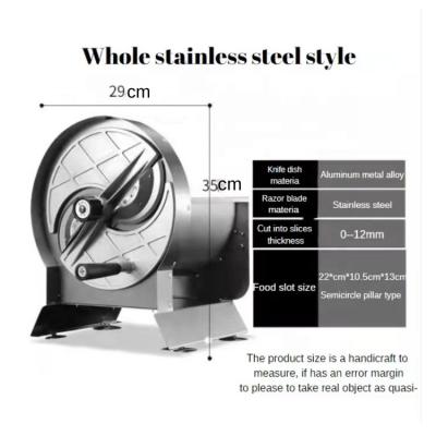 China Industrial Vegetable Slicer Machine 3kg with 0.8-8mm Adjustable Cutting for Food Processing for sale