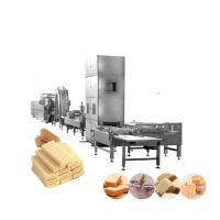 China Automatic Wafer Ice Cream Cone Machine 100-1000kg/h Capacity with PLC Control for Sandwich Biscuit Production for sale
