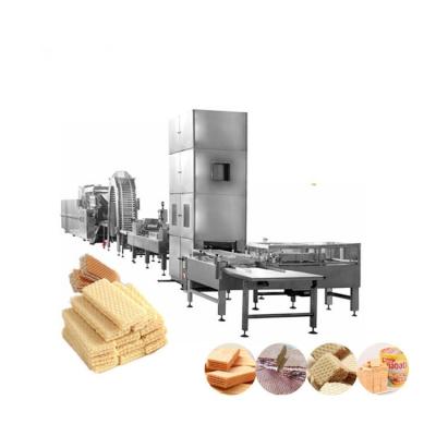 China Automatic Wafer Ice Cream Cone Machine 100-1000kg/h Capacity with PLC Control for Sandwich Biscuit Production for sale
