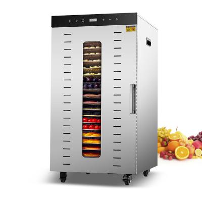 China 24-Tray Stainless Steel Commercial Food Dehydrator 2000W 30-90℃ Temperature Range Industrial Drying Machine for sale