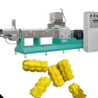 China Twin Screw Corn Puff Snack Production Line 120-250 kg/hr Extruder Machine for sale
