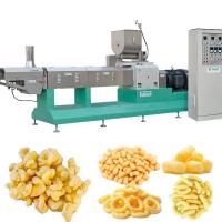 China Twin Screw Corn Puff Snack Production Line 120-250 kg/hr Extruder Machine for sale