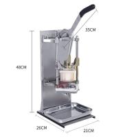 China Commercial Manual Vegetable Chopper Machine with 80-100kg/Hour Capacity and 304 Stainless Steel Cutting Discs for sale