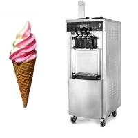 China Portable Soft Ice Cream Machine 6L Dual Hoppers 2200W Commercial Grade with LCD Display for sale